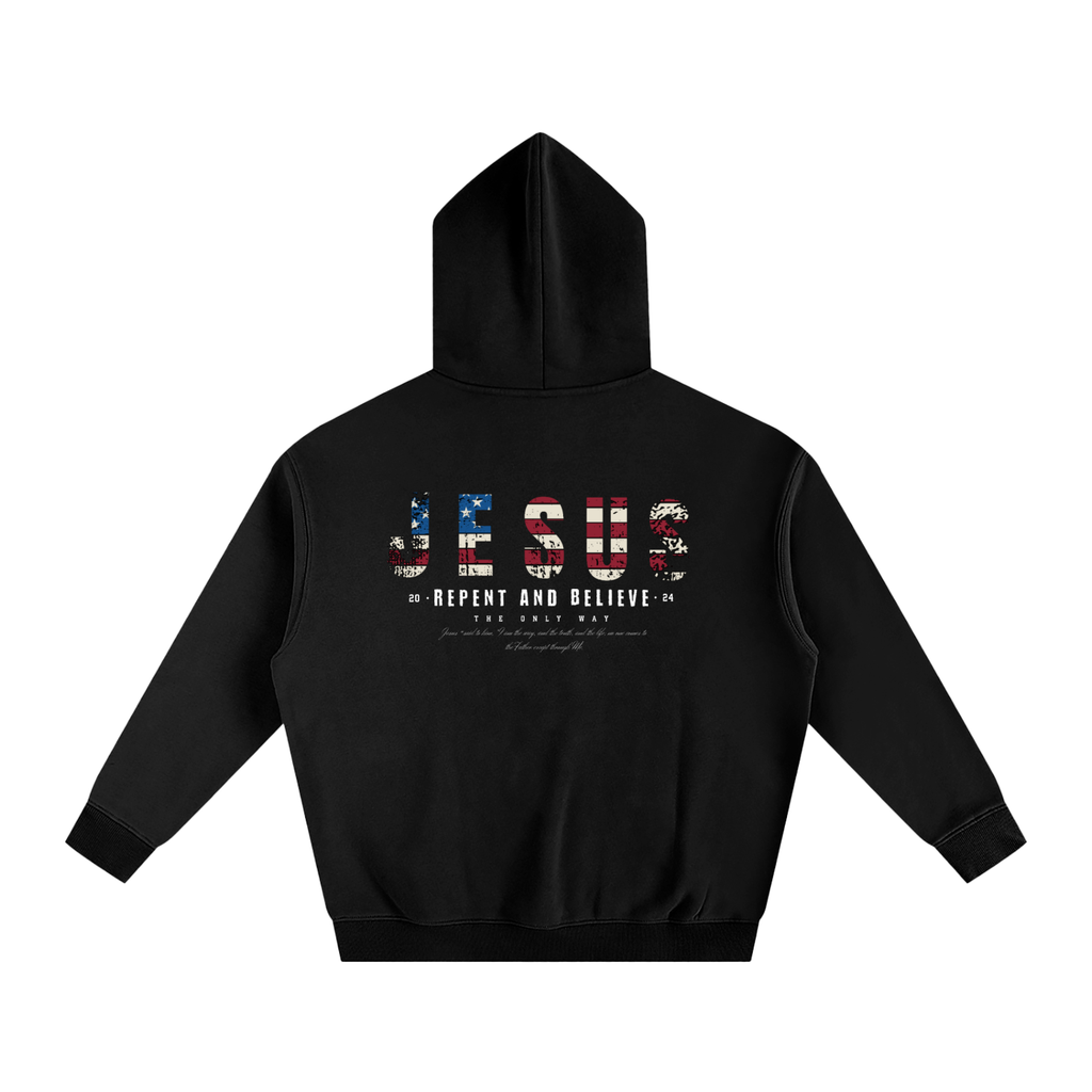 JESUS - Repent and Believe Hoodie – Follow HIM Apparel